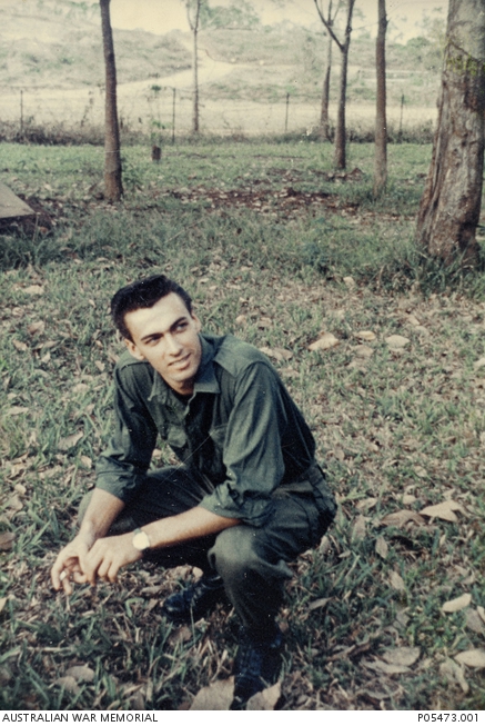 Informal portrait of 2782200 Sapper (Spr) Neil Kenneth Innes, 1st Field ...