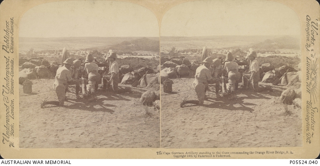 Four unidentified soldiers, of the Cape Garrison Artillery (South ...