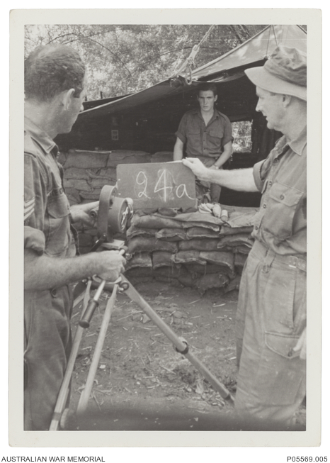 Informal portrait of 4410203 Sergeant Michael (Mike) Coleridge (left ...