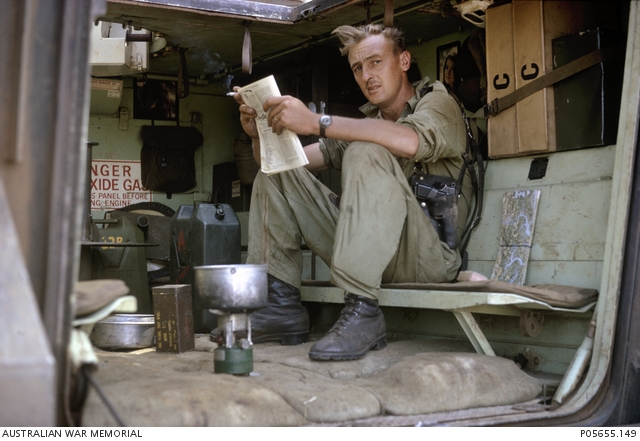 213922 Corporal Lawrence 'Lofty' Bunworth, 1st Armoured Personnel ...