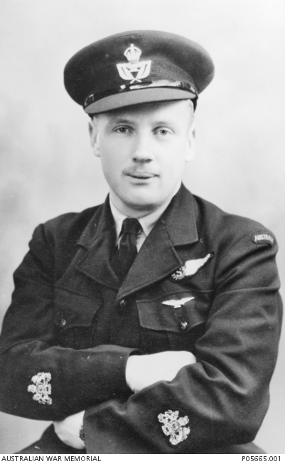 Studio portrait of 430268 Warrant Officer (WO) Max Arthur Potter, RAAF ...