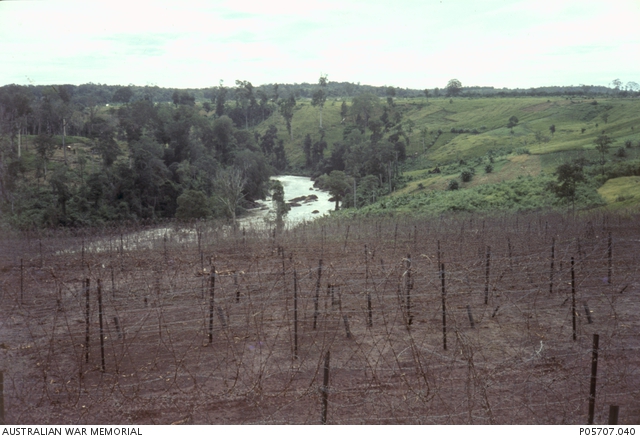 View from a defensive trench looking out to the 'dead' or 'beaten' zone ...