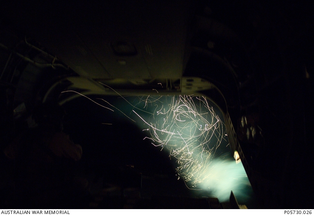 The figure of Aircrewman Sergeant David Hanney, 5th Aviation Regiment ...