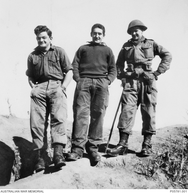 Informal group portrait of, left to right: 3400353 Corporal (Cpl ...