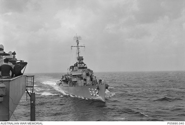 United States Navy Fletcher class destroyer USS Porterfield (DD-682 ...