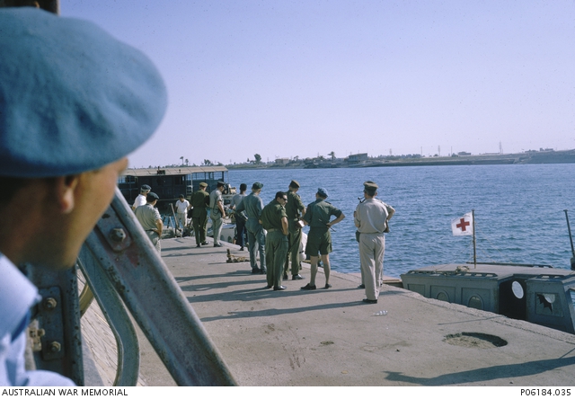 A view of the ferry crossing point near the Kantara (Qantara) Control ...