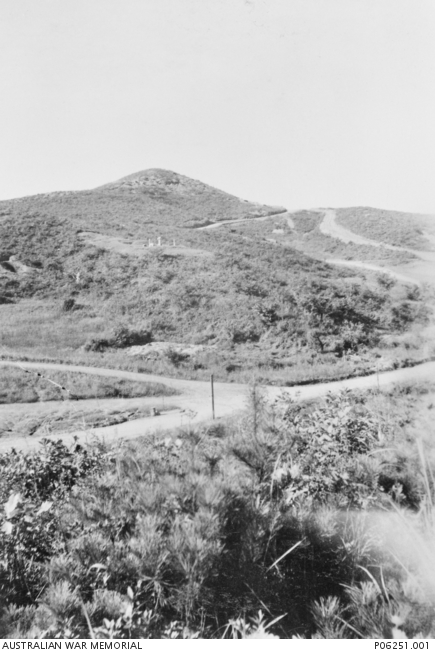 Roads leading up to Hill 187. Hoochies (tents) of members of the 3rd ...