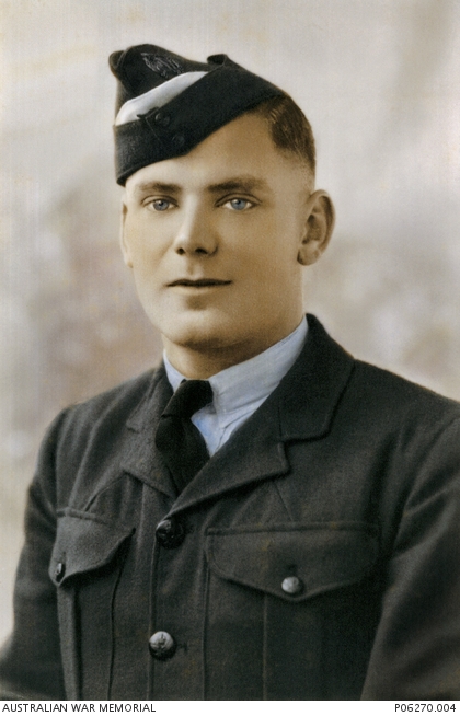Studio portrait of 403980 Arthur Frederick Blackwell, RAAF, who was ...