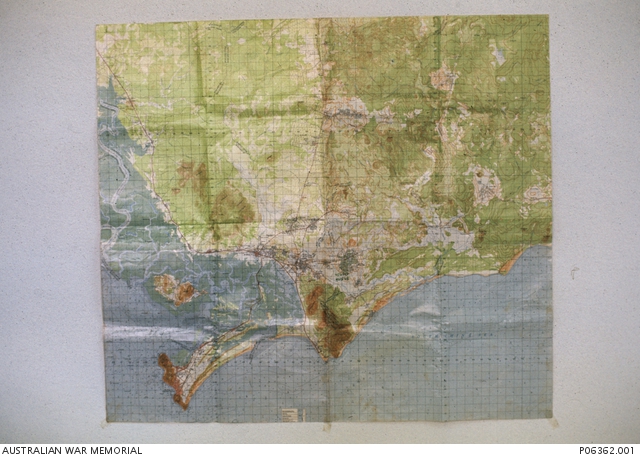 A map photographed by Canadian newspaper correspondent Daryl Henry ...
