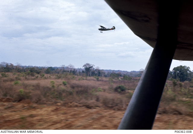 One of a series of aerial photographs taken by Canadian newspaper ...