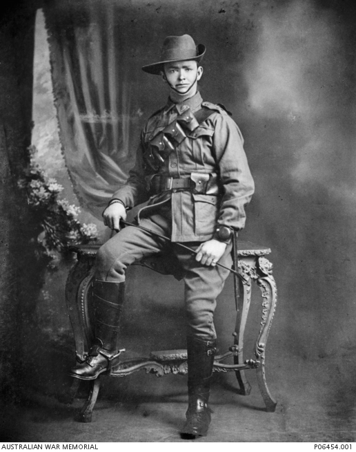 Studio portrait of 1421 Private (Pte) Patrick Joseph Maloney 9th Light Horse Regiment from ...