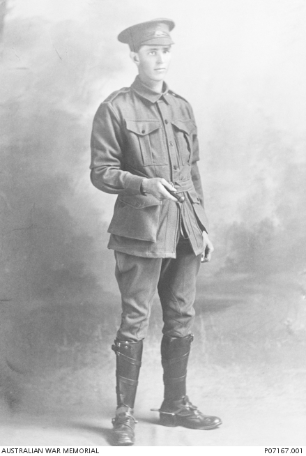 Studio portrait of 1932 Trooper (Tpr) Leslie Alfred Pryor, 6th Australian Light Horse Regiment ...