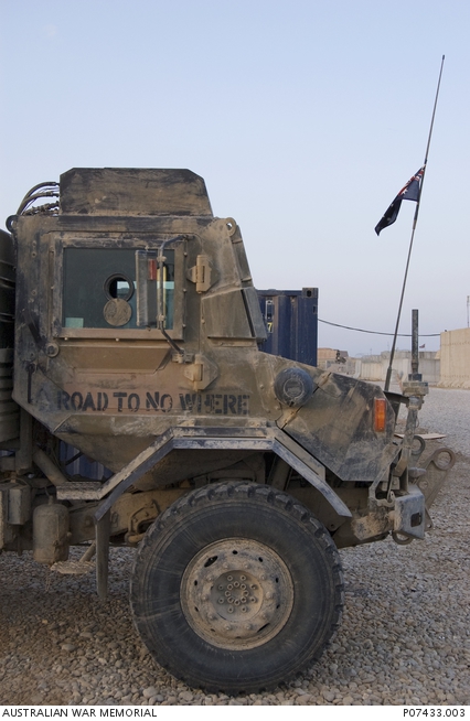 "Road to Nowhere", ADF vehicle, military installation, southern Iraq ...