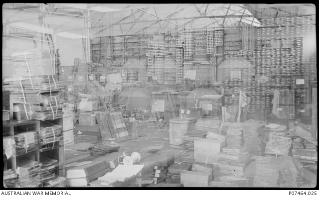 Australian War Memorial collections area at the Exhibition Buildings in ...