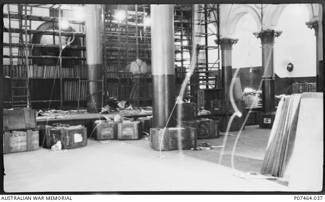 Australian War Memorial collections area at the Exhibition Buildings in ...