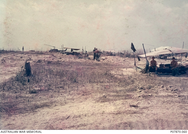 Completed weapons pit. | Australian War Memorial