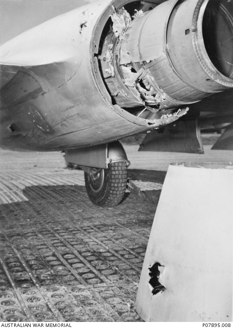 Detail - aircraft damage | Australian War Memorial