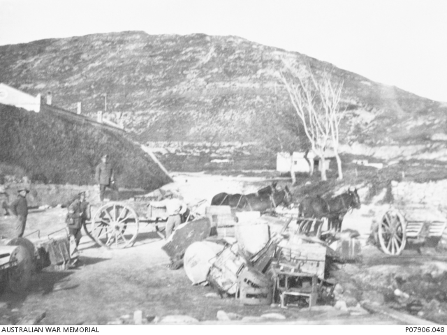 Members of the Australian War Records section at Kilid Bahr with 7 ton ...
