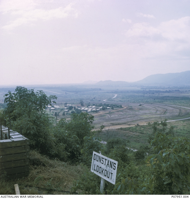 The view overlooking part of 1st Australian Task Force base, Nui Dat ...