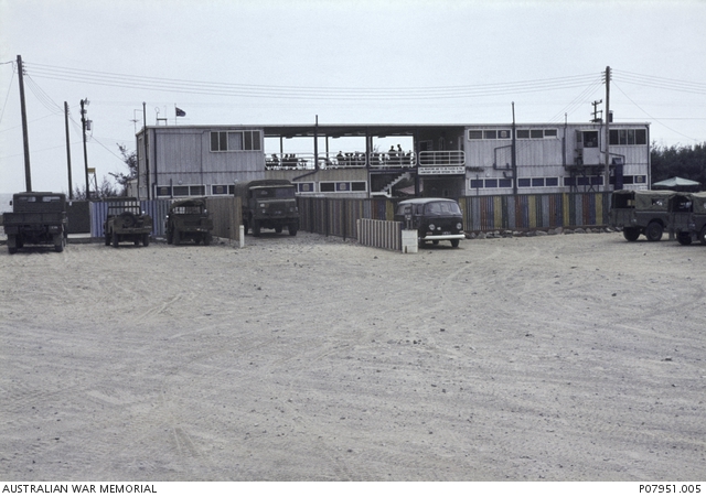 The rear of the Peter Badcoe Club at 1st Australian Logistic Support ...