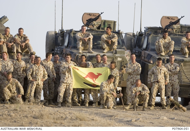One frame of a panoramic portrait of men of the 3rd Battalion, Royal ...