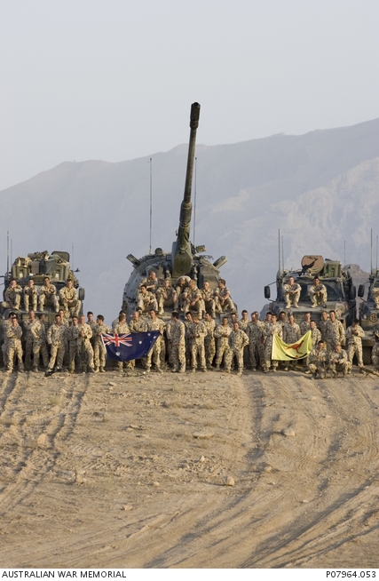 One frame of a panoramic portrait of members of the 3rd Battalion ...
