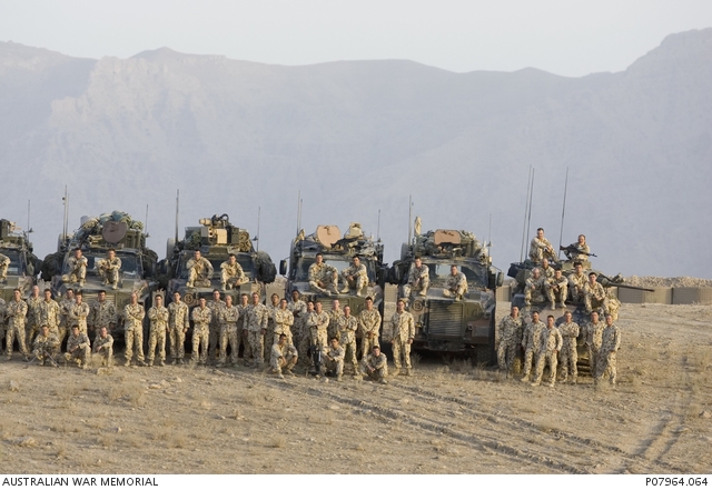 One frame of a panoramic portrait of members of the 3rd Battalion ...