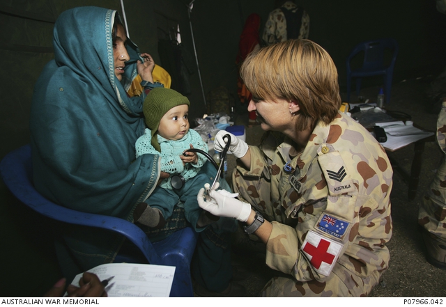Camp Bradman, base of an Australian Defence Force medical team deployed ...