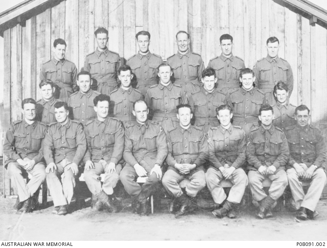 Group portrait of members of 'The Pride of Pucka Hut D5'. VX24878 ...