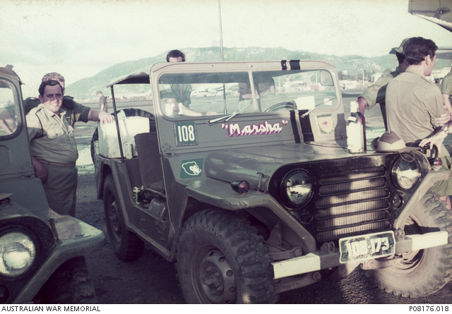 A United States M151A1 Ford Mutt, quarter ton truck, informally named ...