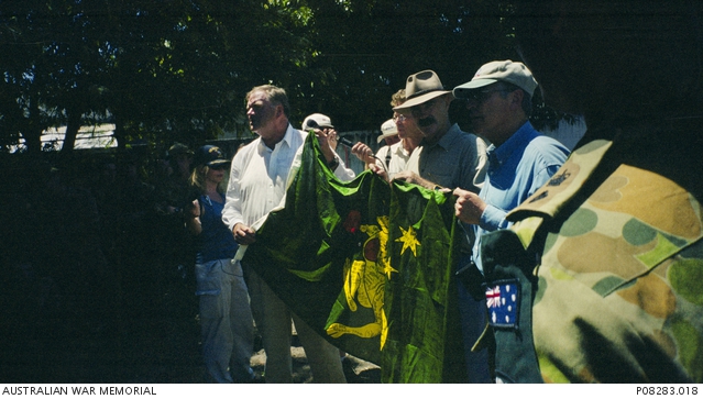 Surrounded by media, The Leader of the Opposition, Mr Kim Beazley MP ...