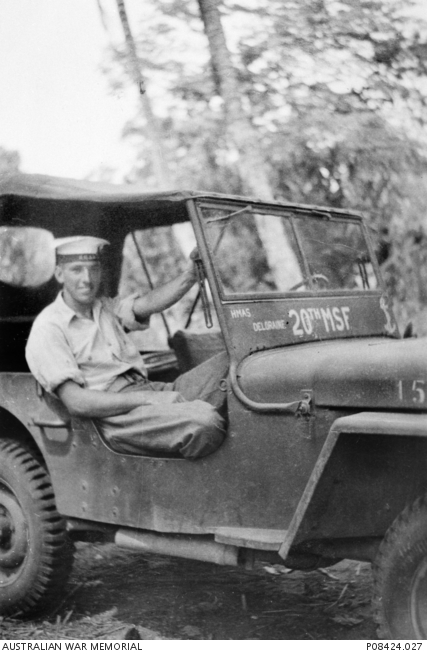 During a post war visit to Rabaul, a jeep was allocated to HMAS ...