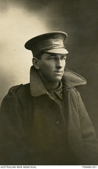 Studio portrait of 7732 Private (Pte) William Alfred Mickan, 9th ...