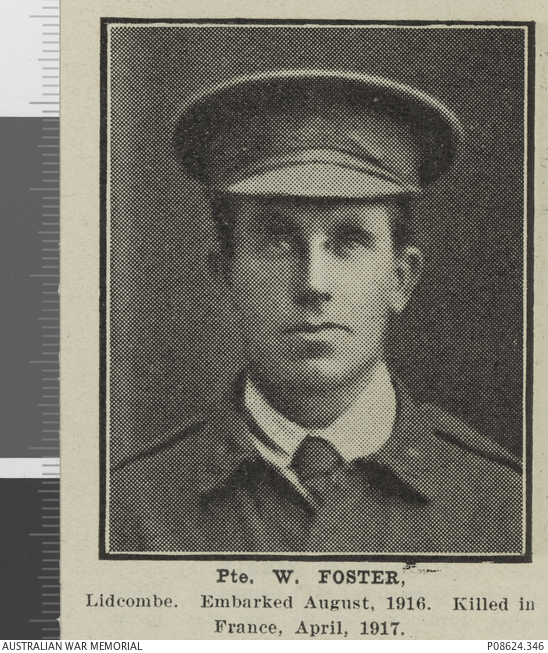 Studio portrait of 5346 Private William Foster, 17th Battalion of ...