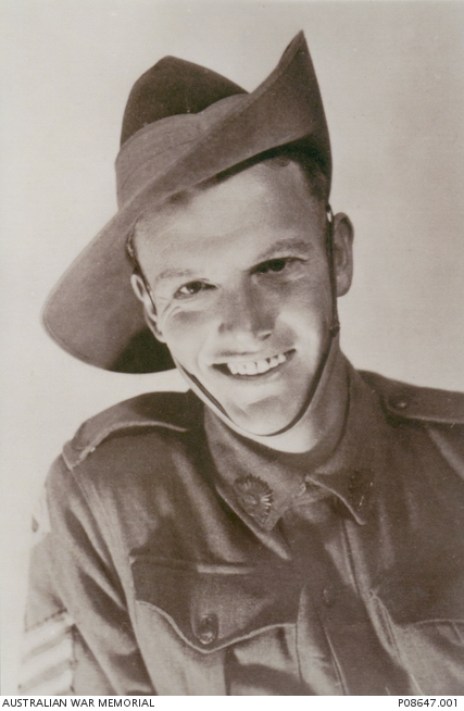 Studio portrait of SX7979 Lance Sergeant (L/Sgt) Lindsay Reginald Evans ...