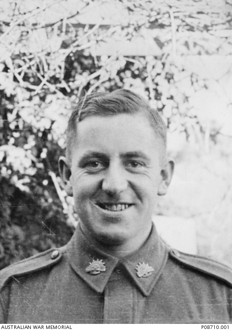 Informal outdoor portrait of VX25850 Corporal (Cpl) Stuart Mill Swanton ...