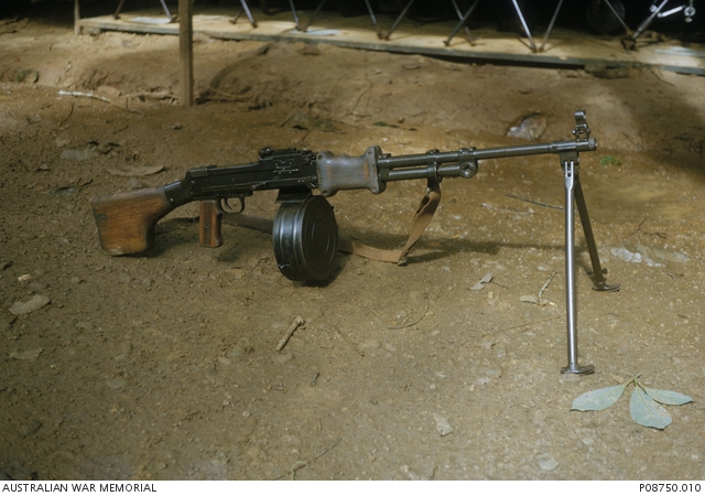 Captured RPD machine gun from Long Tan. From a collection of images ...