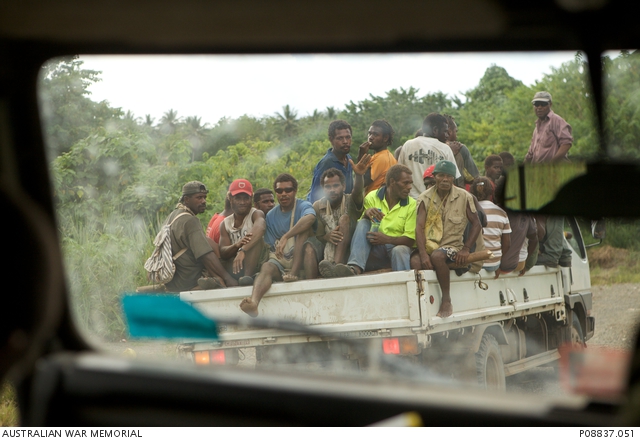 Scenes from a landrover in the hill country around the Gold Ridge Mine ...