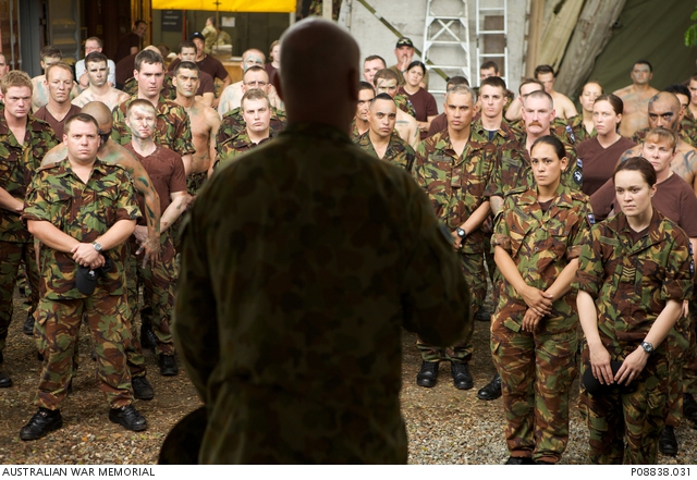 Members of the 8th Rotation of the New Zealand Defence Force (NZDF) are ...