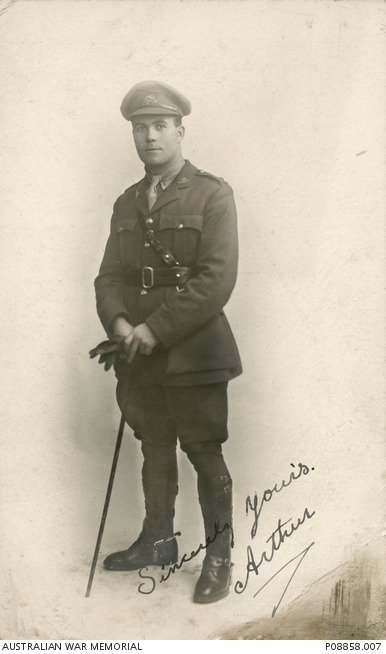Studio portrait of an unidentified 2nd Lieutenant named Arthur. One of ...