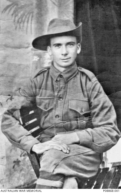 Studio portrait of 2693 Private (Pte) Murray Vincent Freeman, 52nd ...