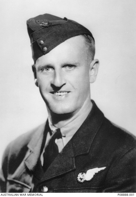 Studio portrait of 400904 Flight Sergeant (Flt Sgt) David Stanley (Sonny) Neal, 459 Squadron ...