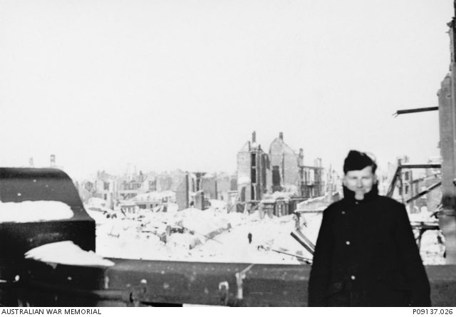 Informal portrait of 35410 Sergeant Lewis Leslie (Les) Collett, 453 ...