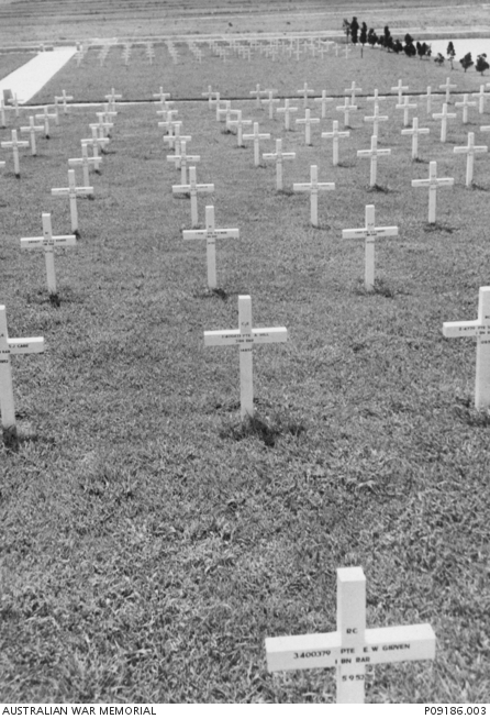 Australian graves at Pusan War Cemetery. | Australian War Memorial