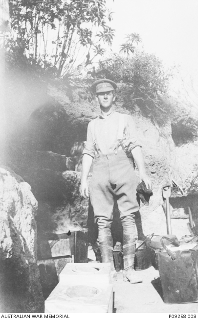 Outdoor portrait of 986 Driver (Dvr) John (Jack) Nisbet, 4th Battalion ...