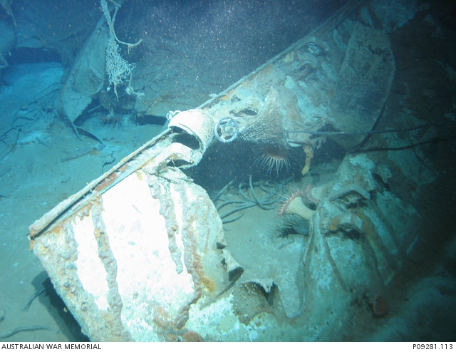 Dive 2 HMAS Sydney II Wreck Shell Exit Hole In Mild Steel Plate 
