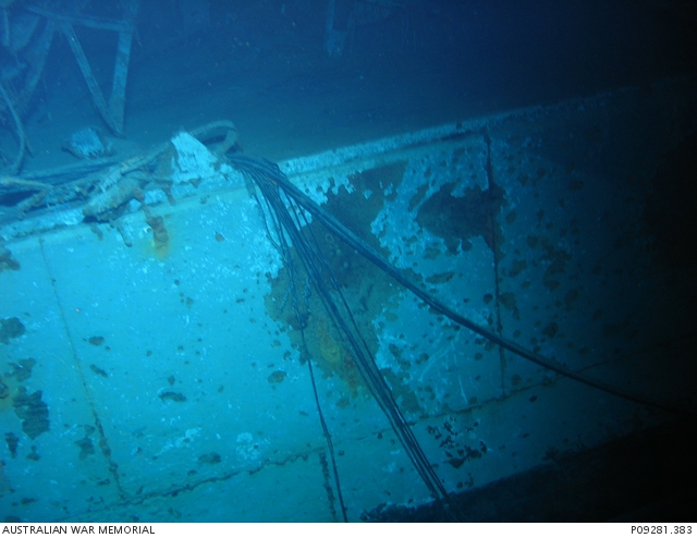 Dive 2 HMAS Sydney II Wreck Hits on stbd side in vicinity of midships ...
