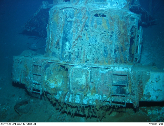Dive 3 HMAS Sydney II Debris Field Rear of Director Control Tower ...