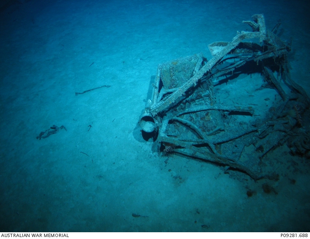 Dive 3 HMAS Sydney II Debris Field Unidentified wreckage. Please note ...