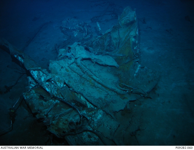 Dive 7 HMAS Sydney II Debris Field Unidentified twisted steel wreckage ...